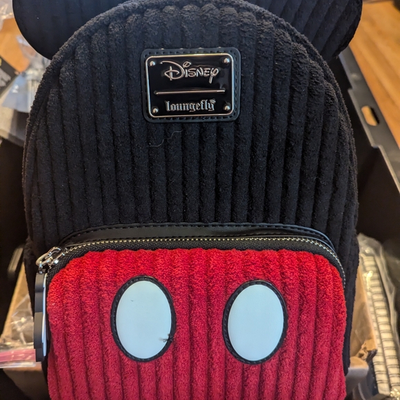 Loungefly | Accessories | Loungefly Disney Black And Red Kids Backpack ...